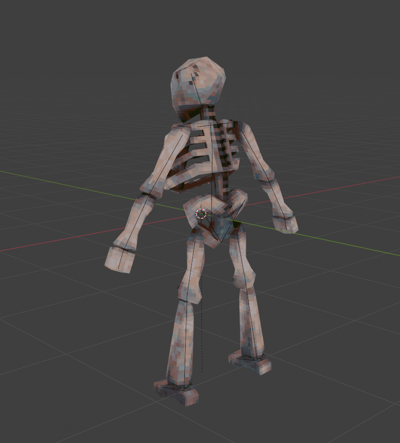 PSX Low Poly Skeleton by Puck