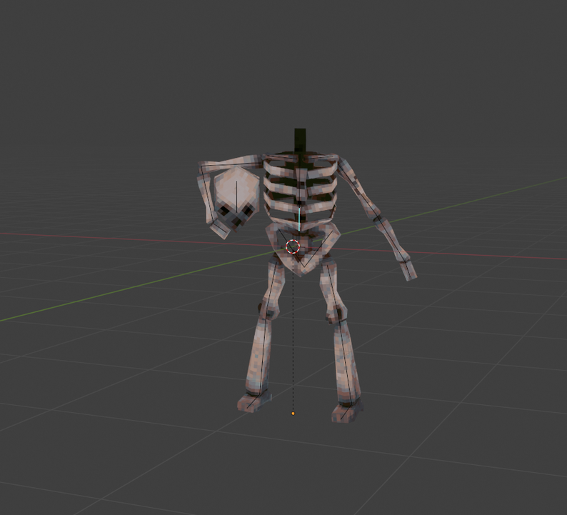 PSX Low Poly Skeleton by Puck