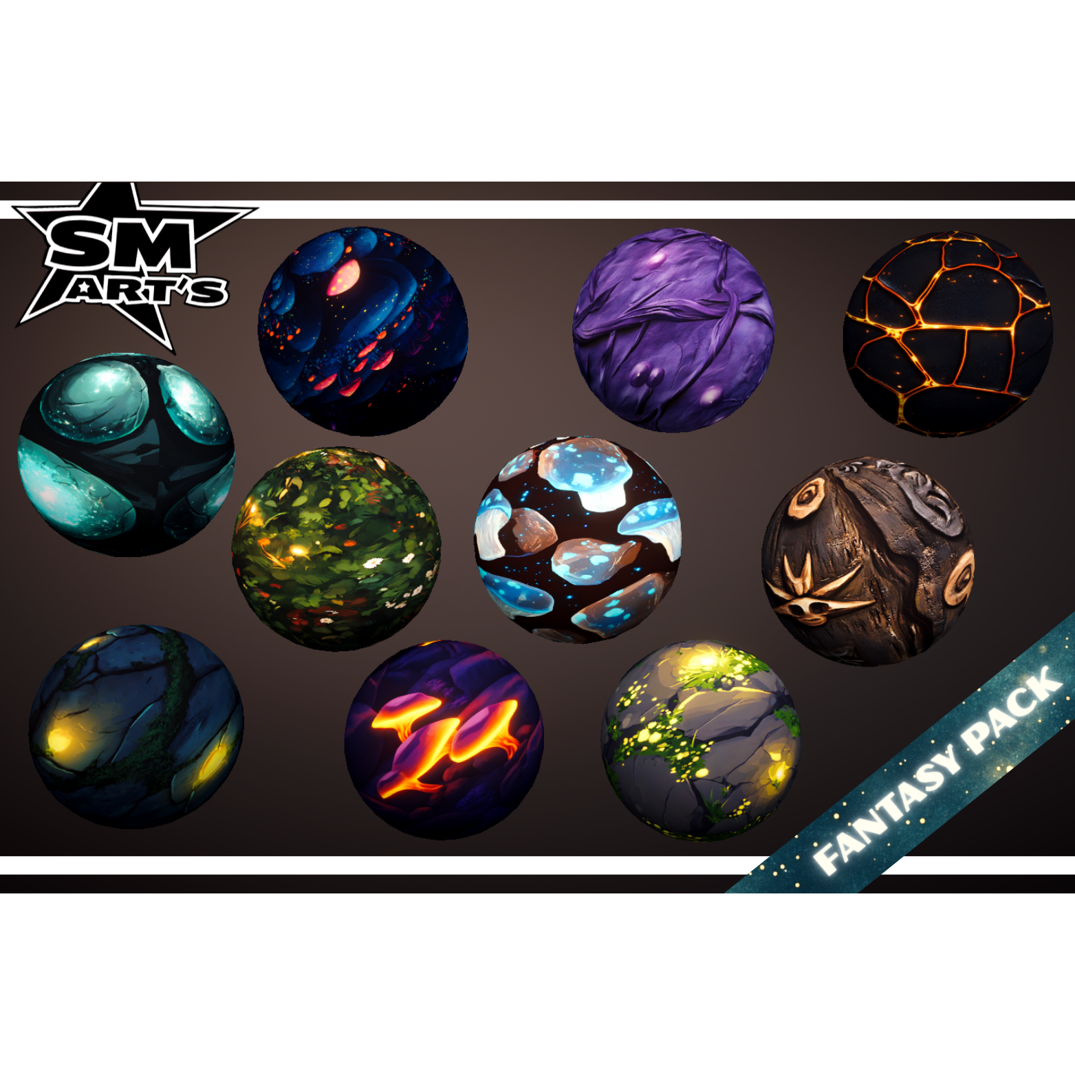 Fantasy Texture Pack - Stylized 50 Materials Texture by SM ART'S