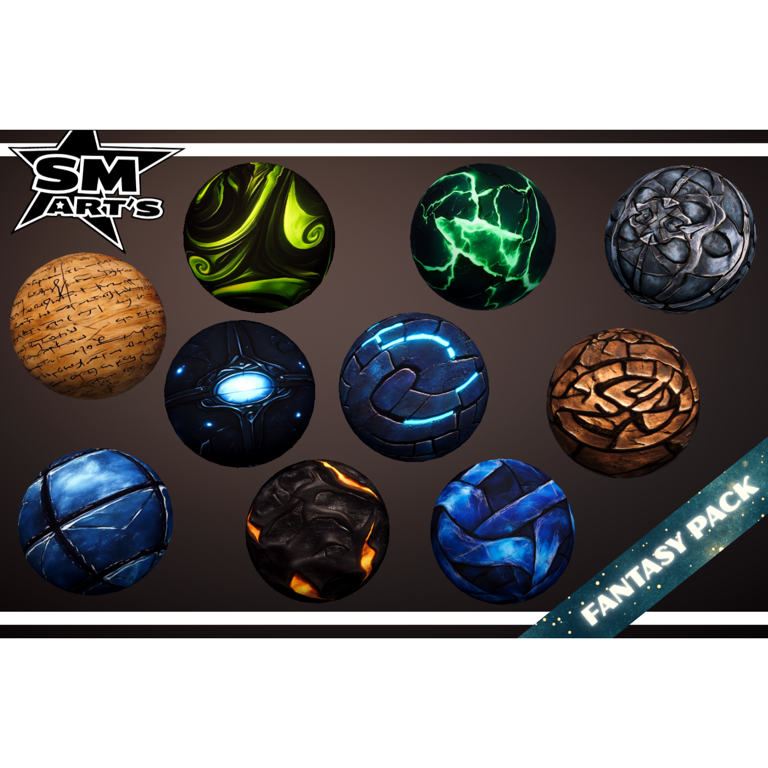 Fantasy Texture Pack - Stylized 50 Materials Texture by SM ART'S