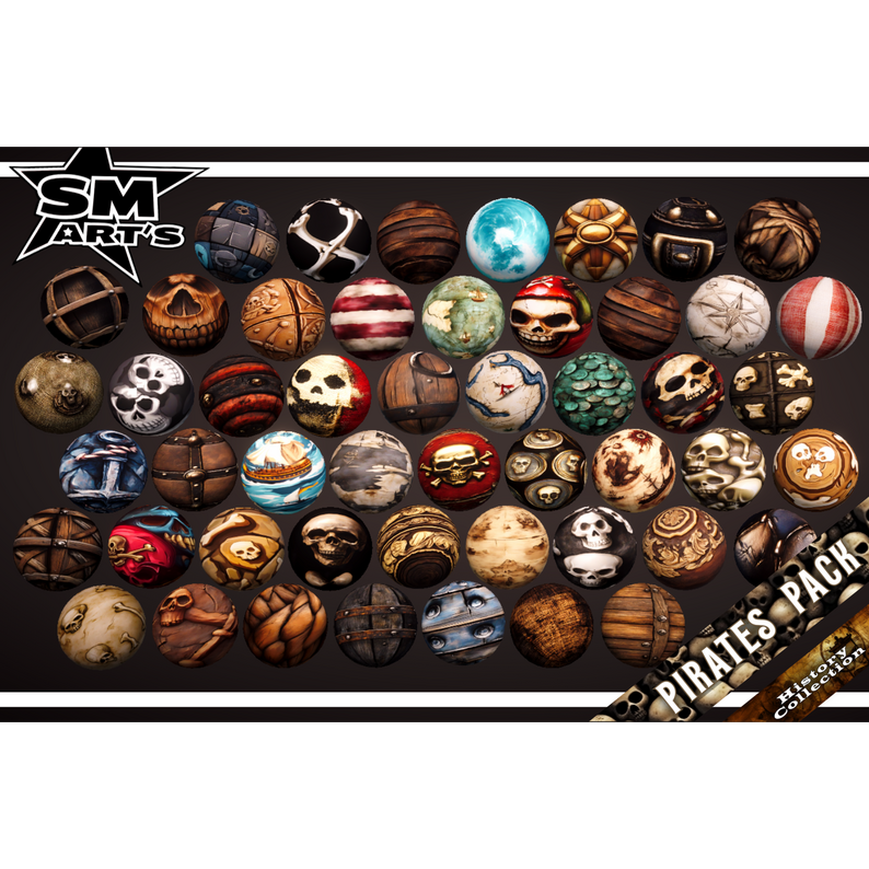 History Texture Pack - Stylized 500 Materials by SM ART'S