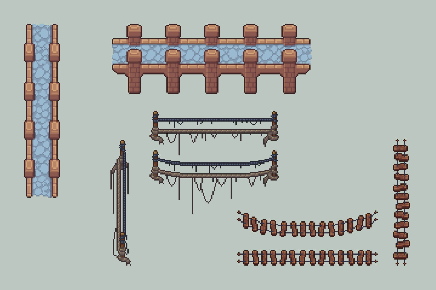 Free Bridges Pixel Art Assets by Free Game Assets (GUI, Sprite, Tilesets)