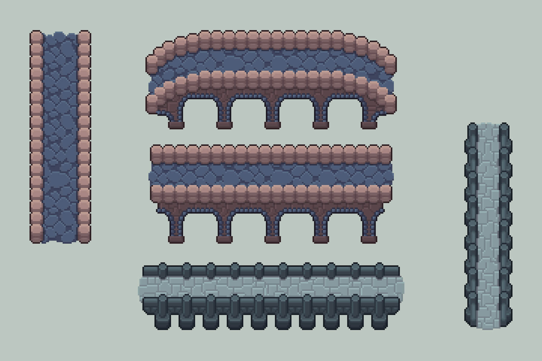 Free Bridges Pixel Art Assets by Free Game Assets (GUI, Sprite, Tilesets)