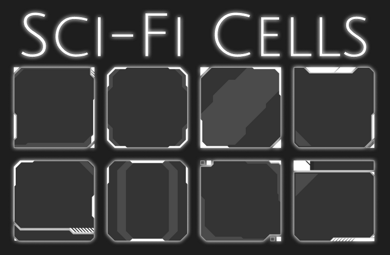 Sci-Fi UI-cells Pack by aniversal
