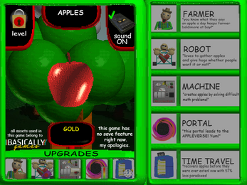 Baldi's apple clicker game! by CarterFixGames