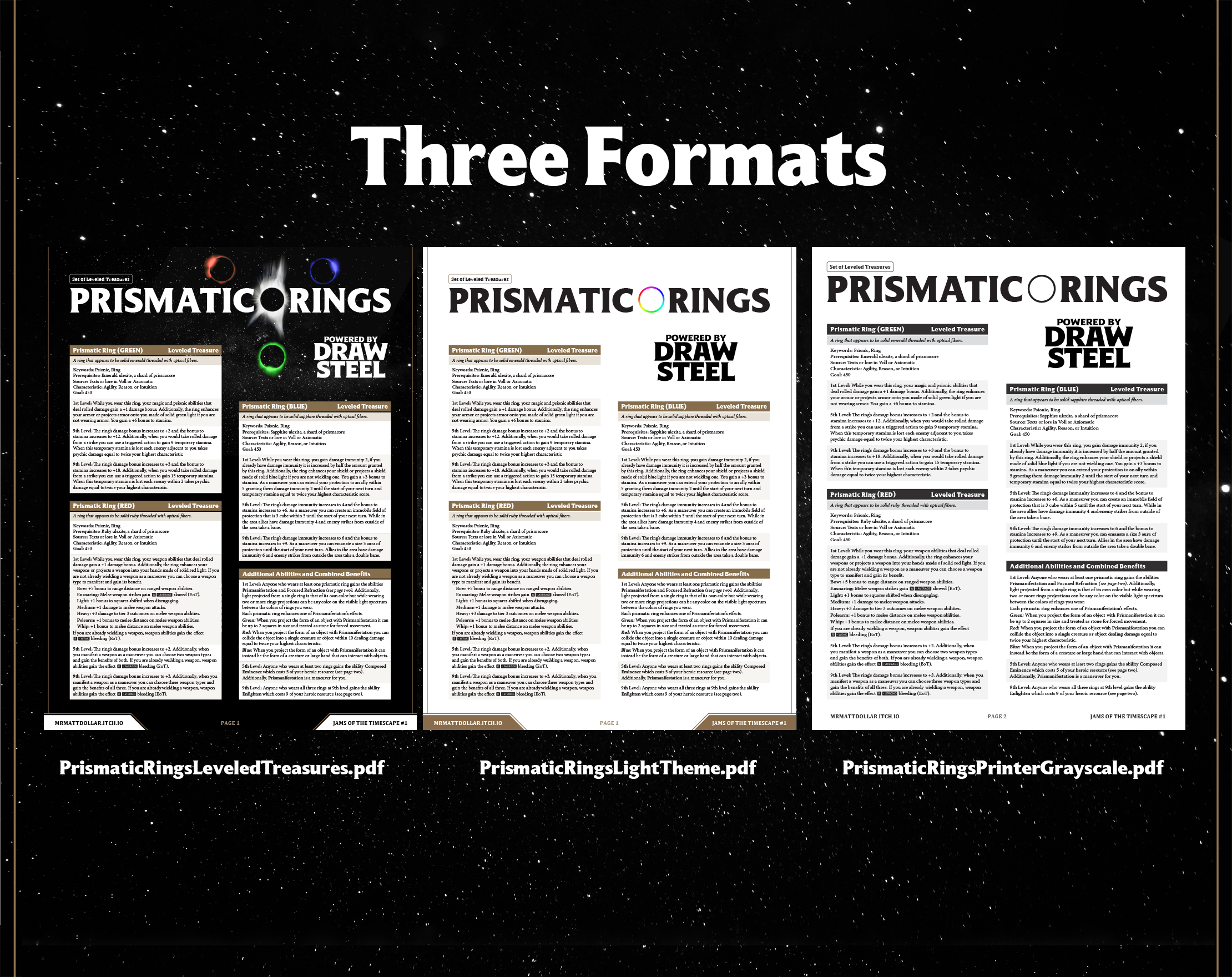 Prismatic Rings — Draw Steel by MrMattDollar