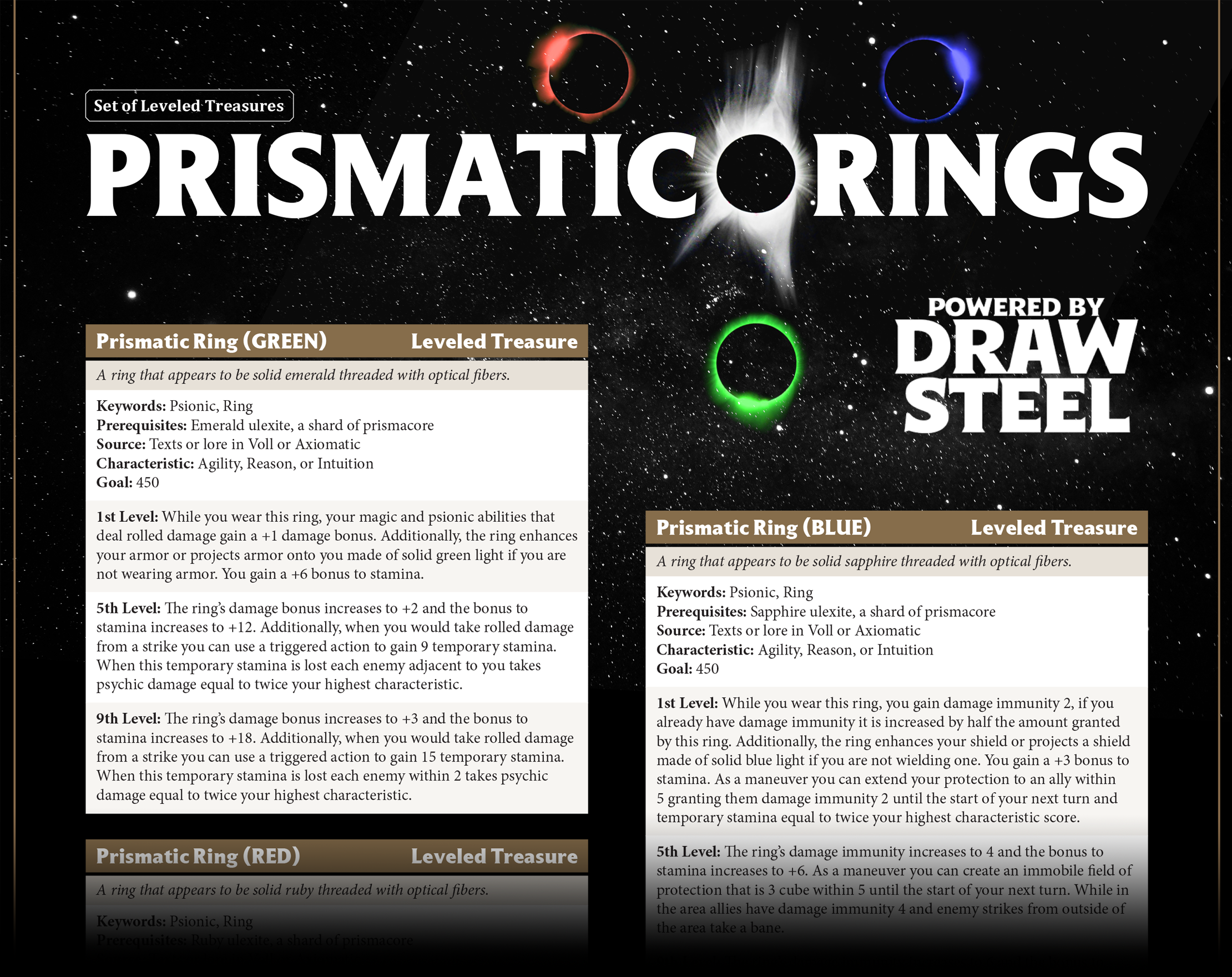 Prismatic Rings — Draw Steel by MrMattDollar