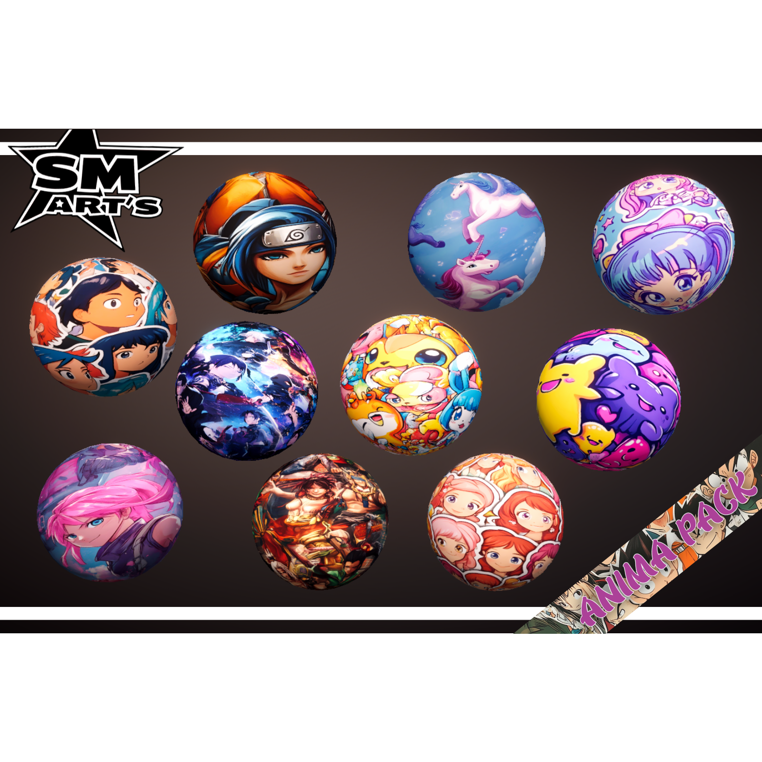 Anima Texture Pack – 100 High-Quality Stylized Materials by SM ART'S