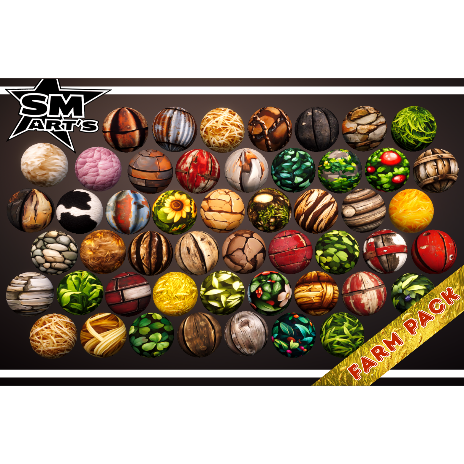 Farm Texture Pack – 50 High-Quality Stylized Materials by SM ART'S