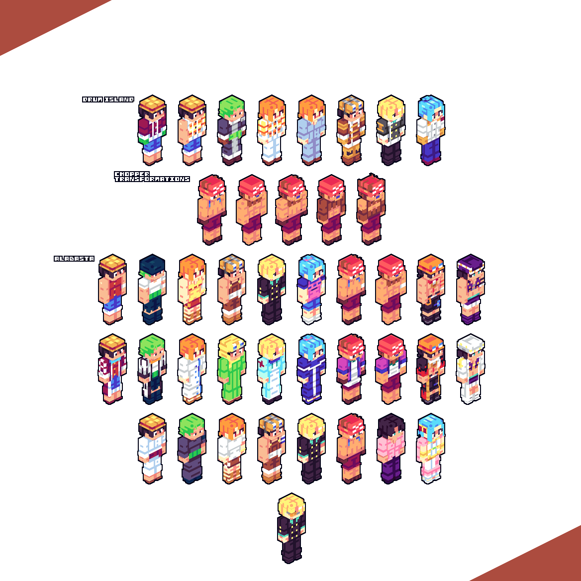 One Piece+ Alabasta | Minecraft Skin Pack by Sage 🌱