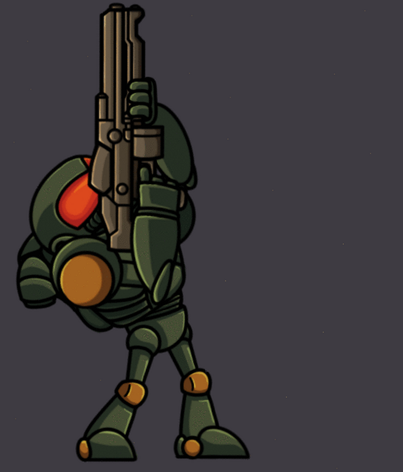 2D animated sci fi character by Ismartal