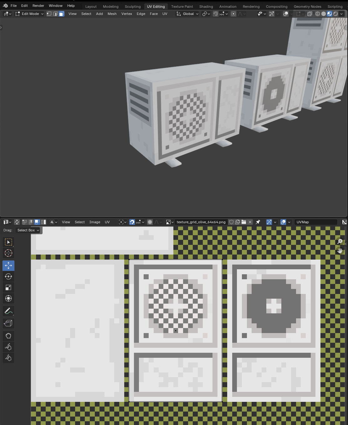 Texture Grid Olive - Pixel Perfect Pack by tedezed