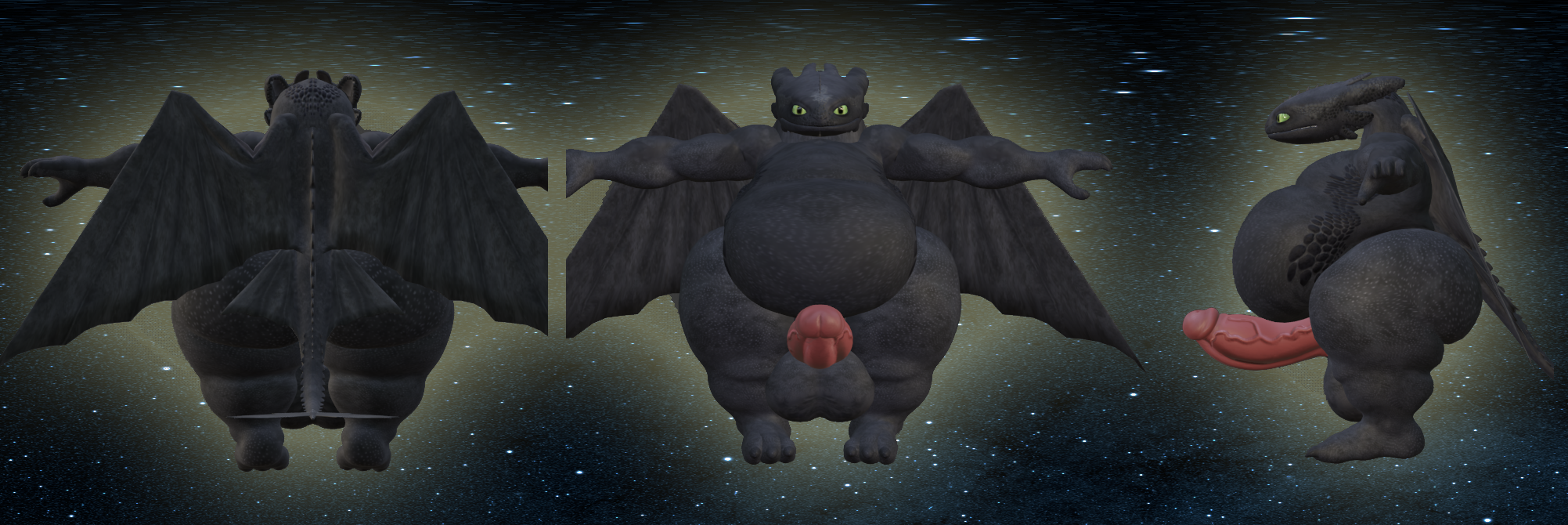 KM Night Furies by IronGut