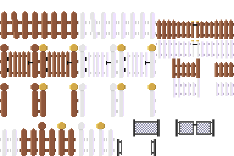 pixel fence pack by Ted Awesomesauce