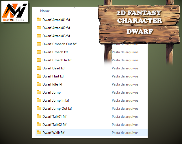 2D Fantasy Character – Dwarf (Animated Sprite Pack) by NewWaiGames