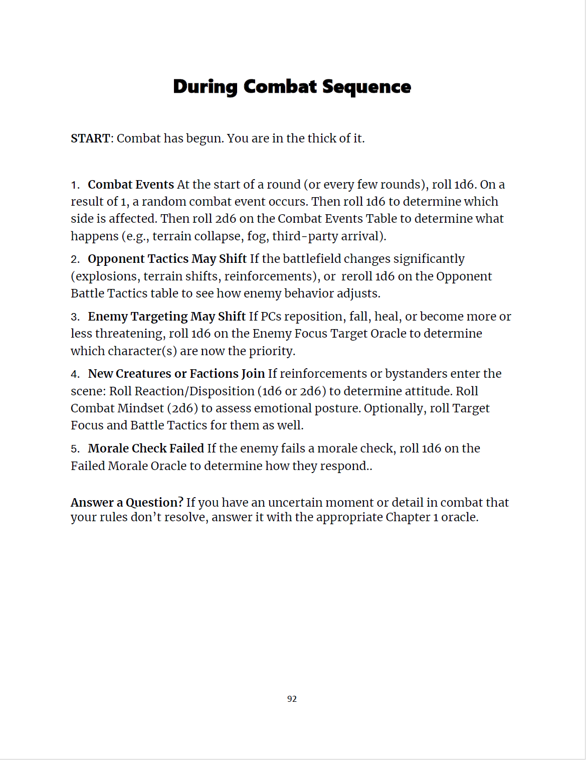 Rolls of Engagement by WBD Gaming