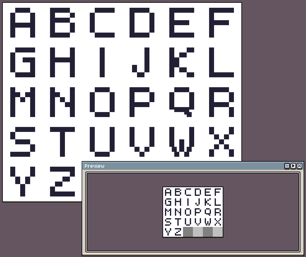 Pixel Art Alphabets by Lambda Games