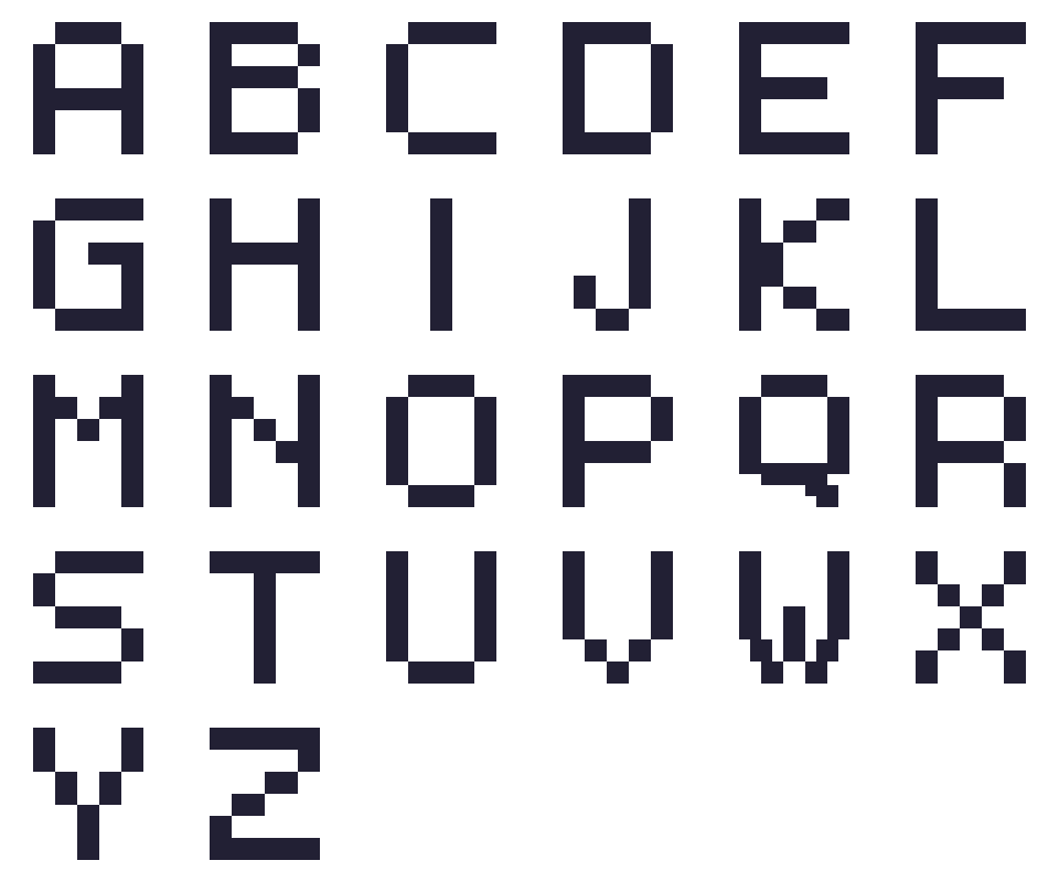 Pixel Art Alphabets by Lambda Games