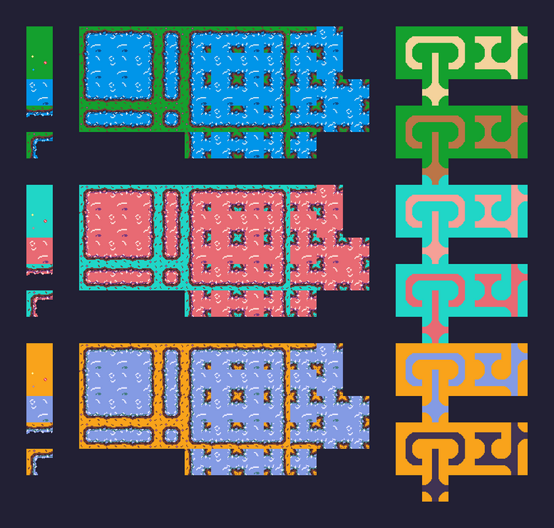 Simple Pixel Art Tileset | 3 Biomes | Top-Down by LeDesagreable