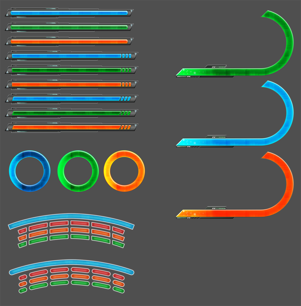 Sci-Fi Health Bar Pack by Abstergo Design