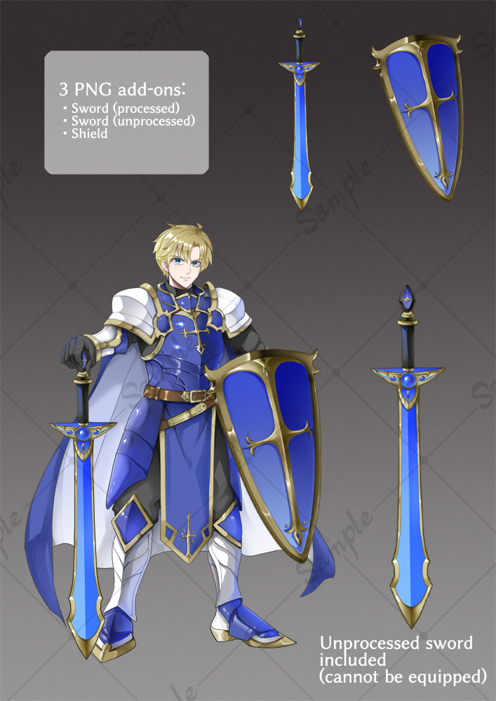 Brave paradin-Fantasy Character Sprite by kei02 Studio