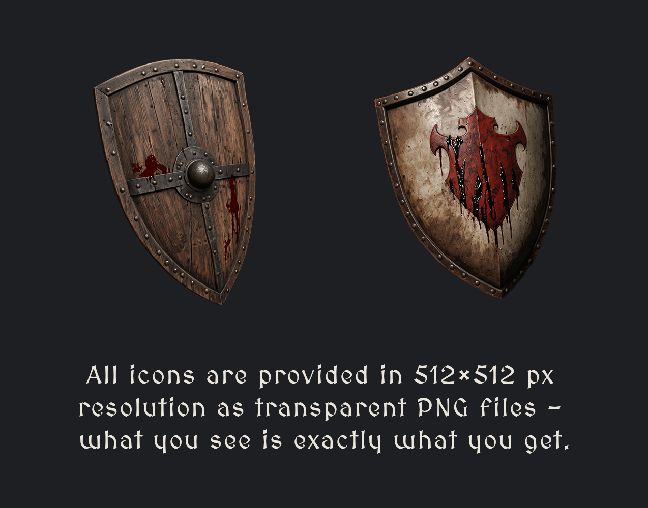 40 Shield Icons // Semi-Realistic Style // PNG 512×512 by The Higalina ...