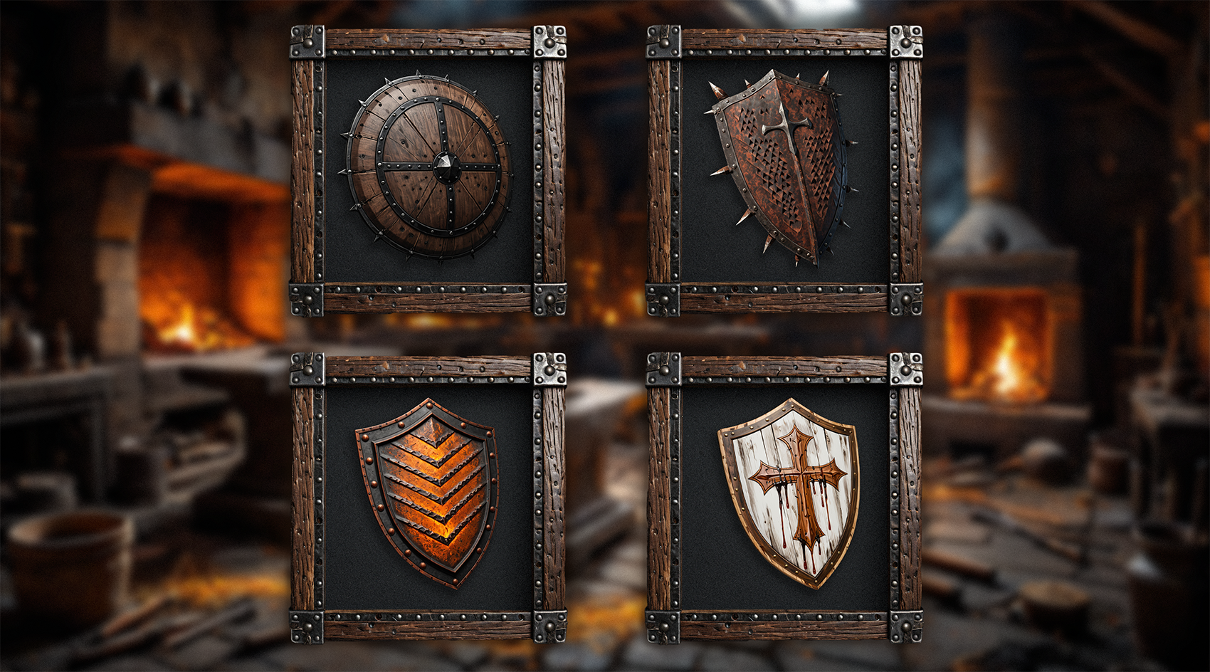 40 Shield Icons // Semi-Realistic Style // PNG 512×512 by The Higalina ...