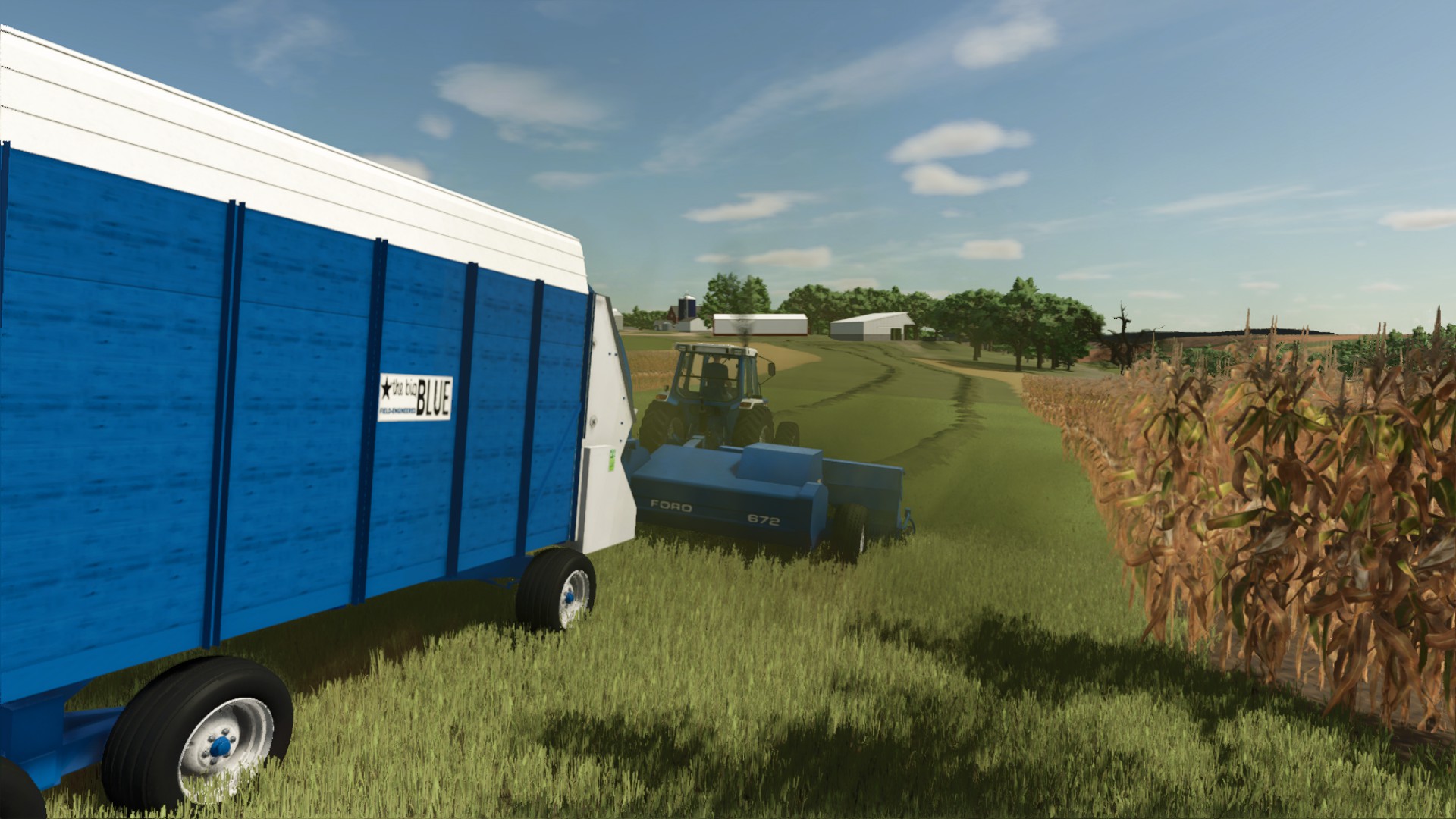 FS25 Ford 672 Chopper by Outpost Dairy