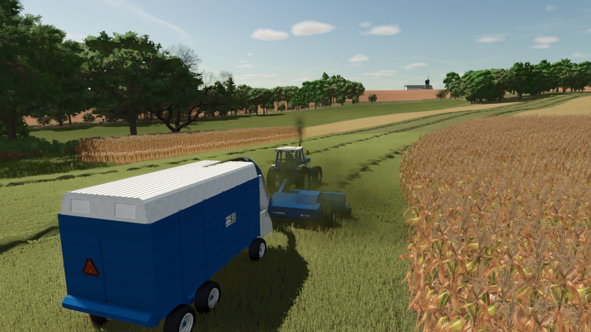 FS25 Ford 672 Chopper by Outpost Dairy