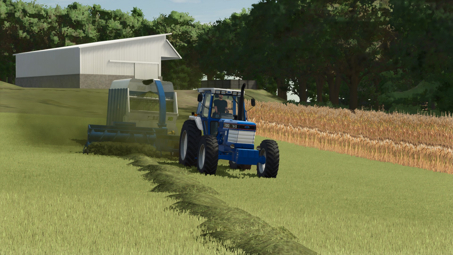 FS25 Ford 672 Chopper by Outpost Dairy