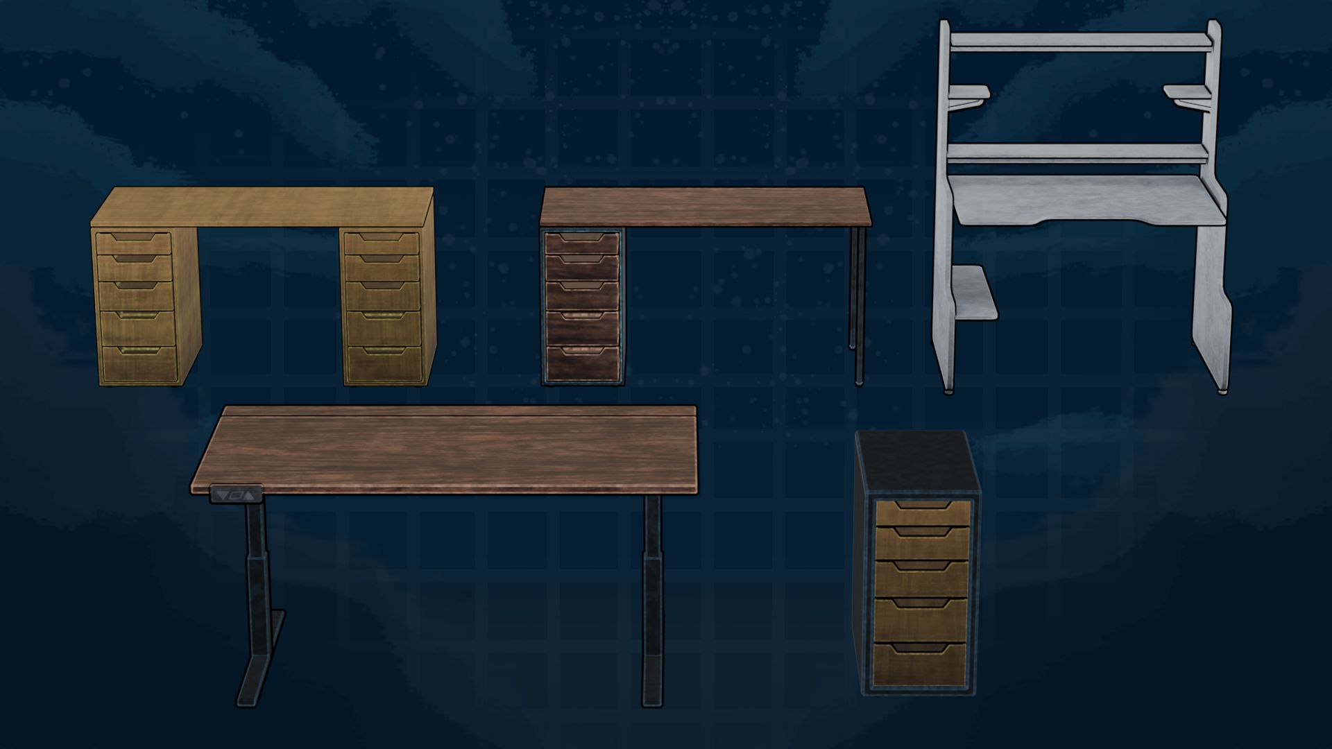 Free 3D Desk Assets by Ligh SkYce