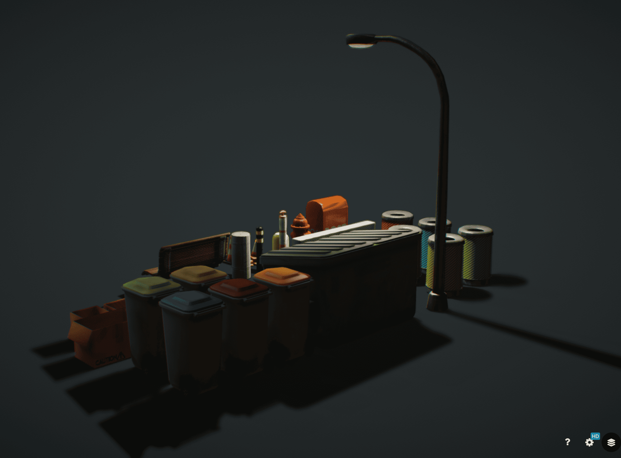 Street Props Pack (Game Ready) by CrazyDrPants