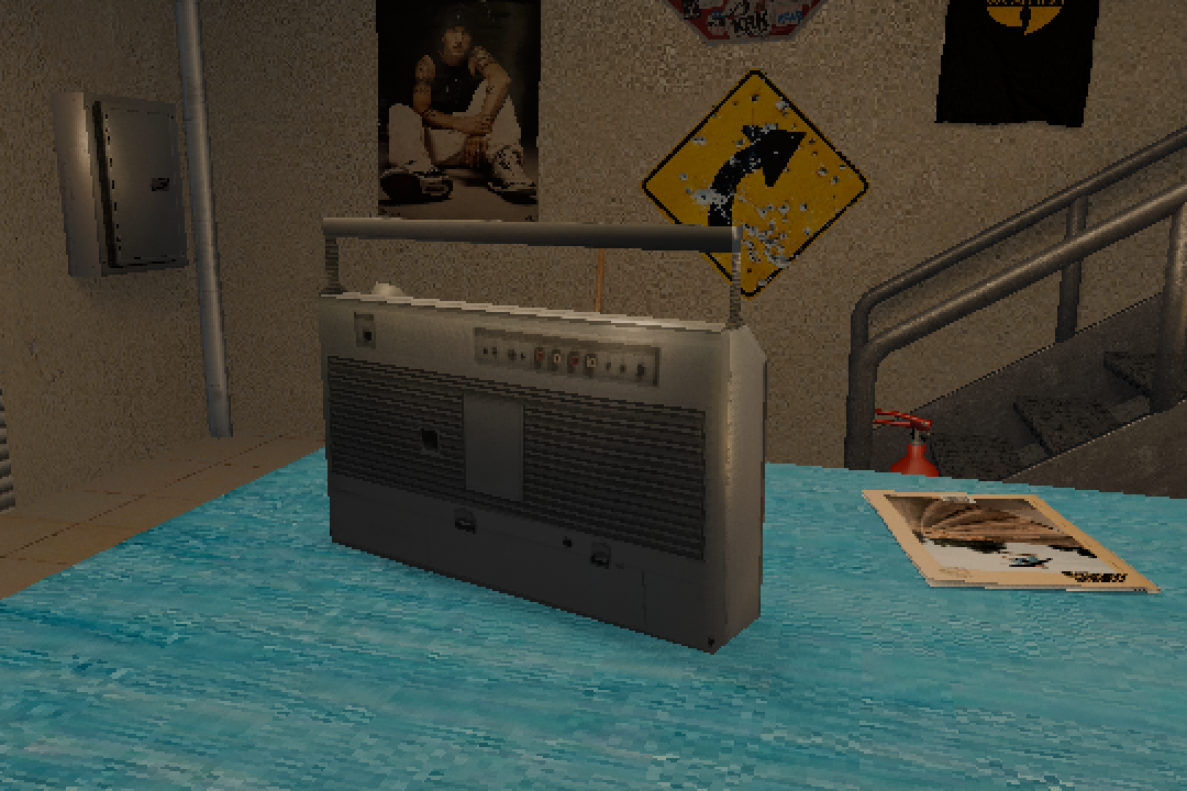 PS1/PSX boombox asset by Shayno