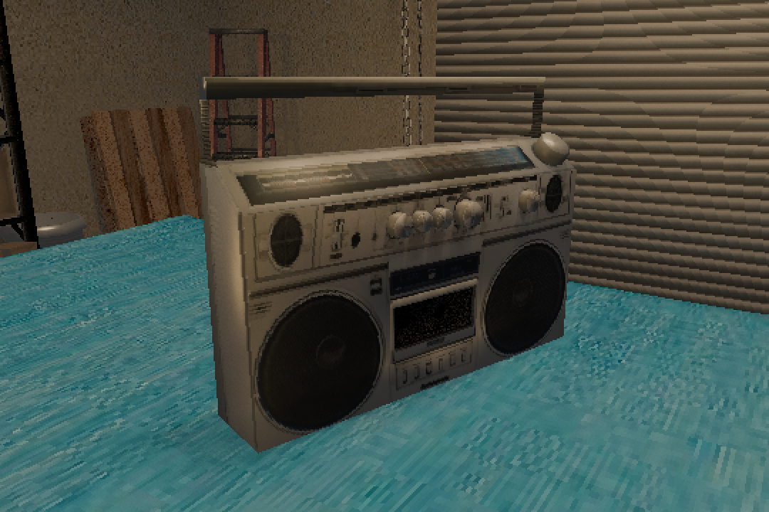 PS1/PSX boombox asset by Shayno