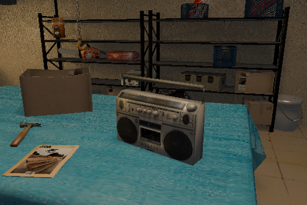 PS1/PSX boombox asset by Shayno