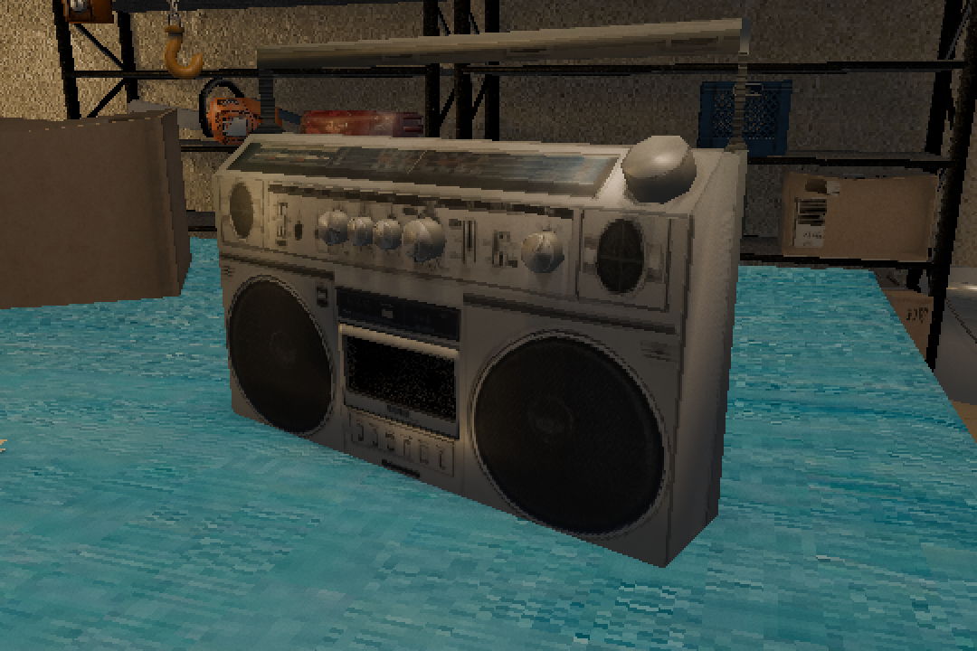 PS1/PSX boombox asset by Shayno