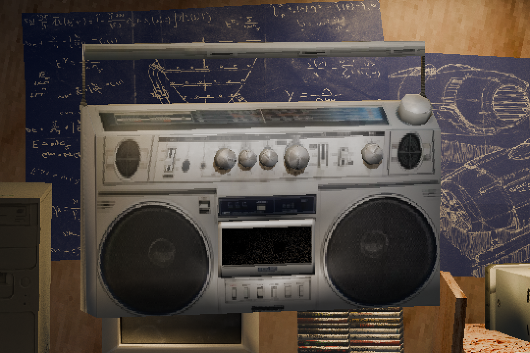 PS1/PSX boombox asset by Shayno