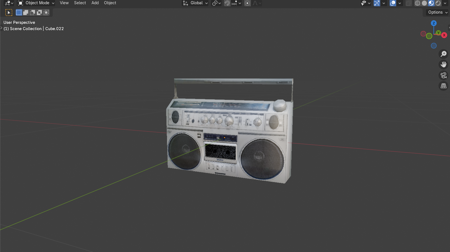 PS1/PSX boombox asset by Shayno