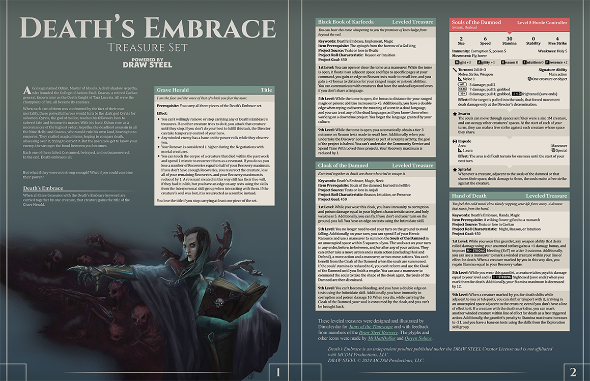 Death's Embrace — Draw Steel by Dima Serbin