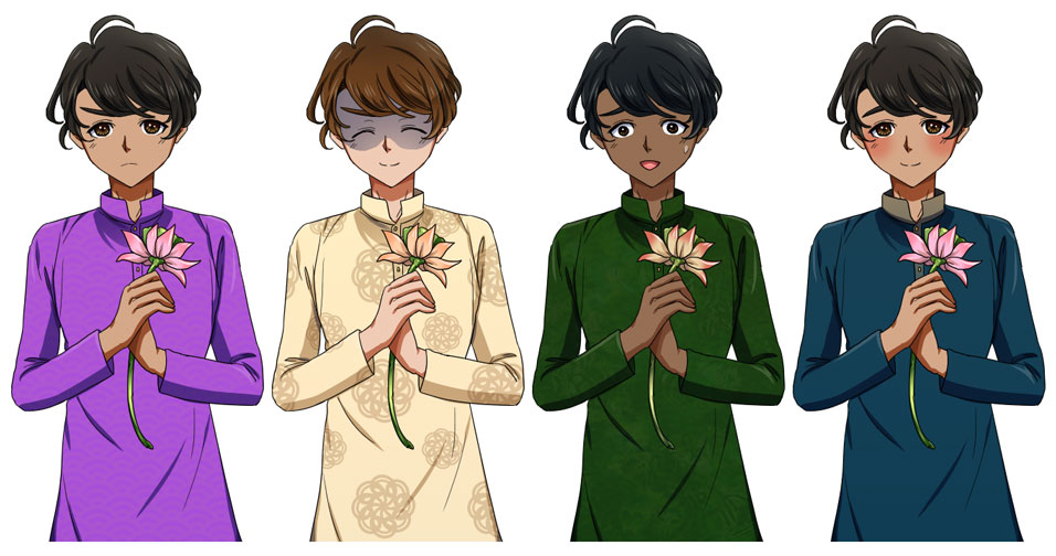 Character Pack: [GLB] Aravind - South India (Kurta) by LinXueLian