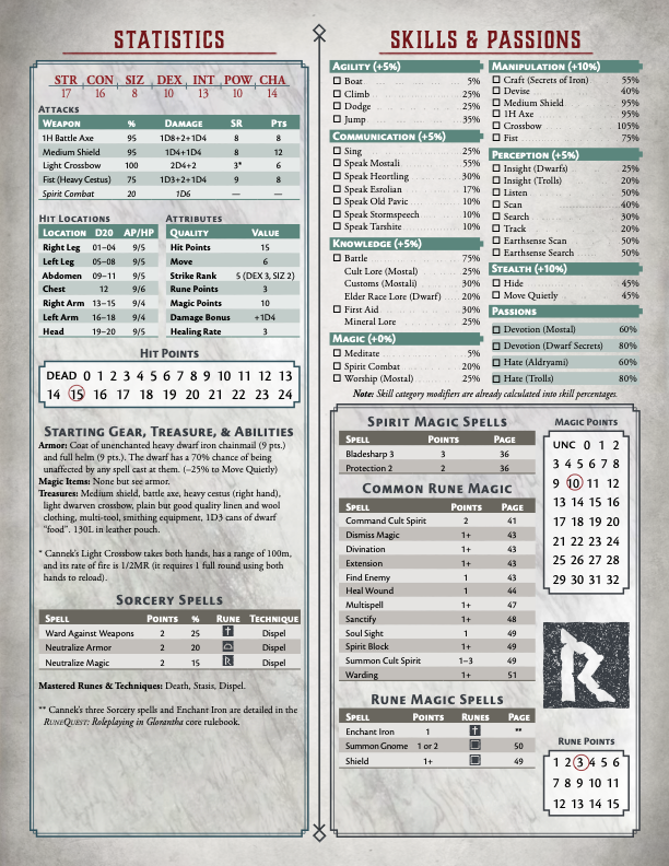 RuneQuest Elder Race Adventurers by Chaosium