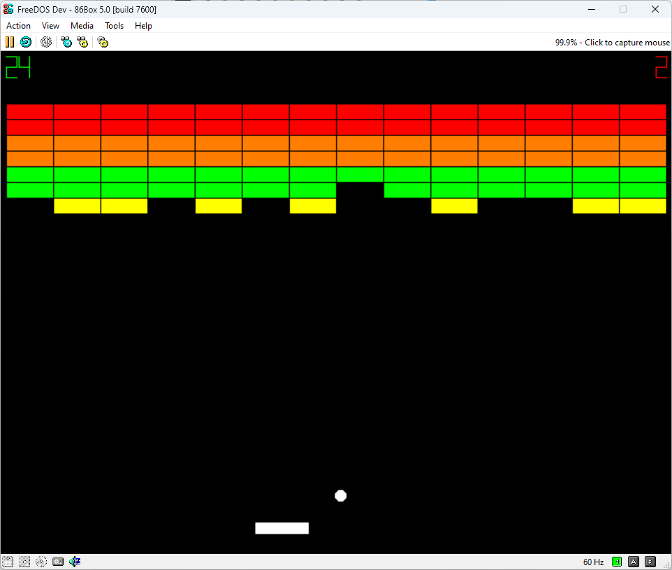 Breakout for DOS by ReefCitizen