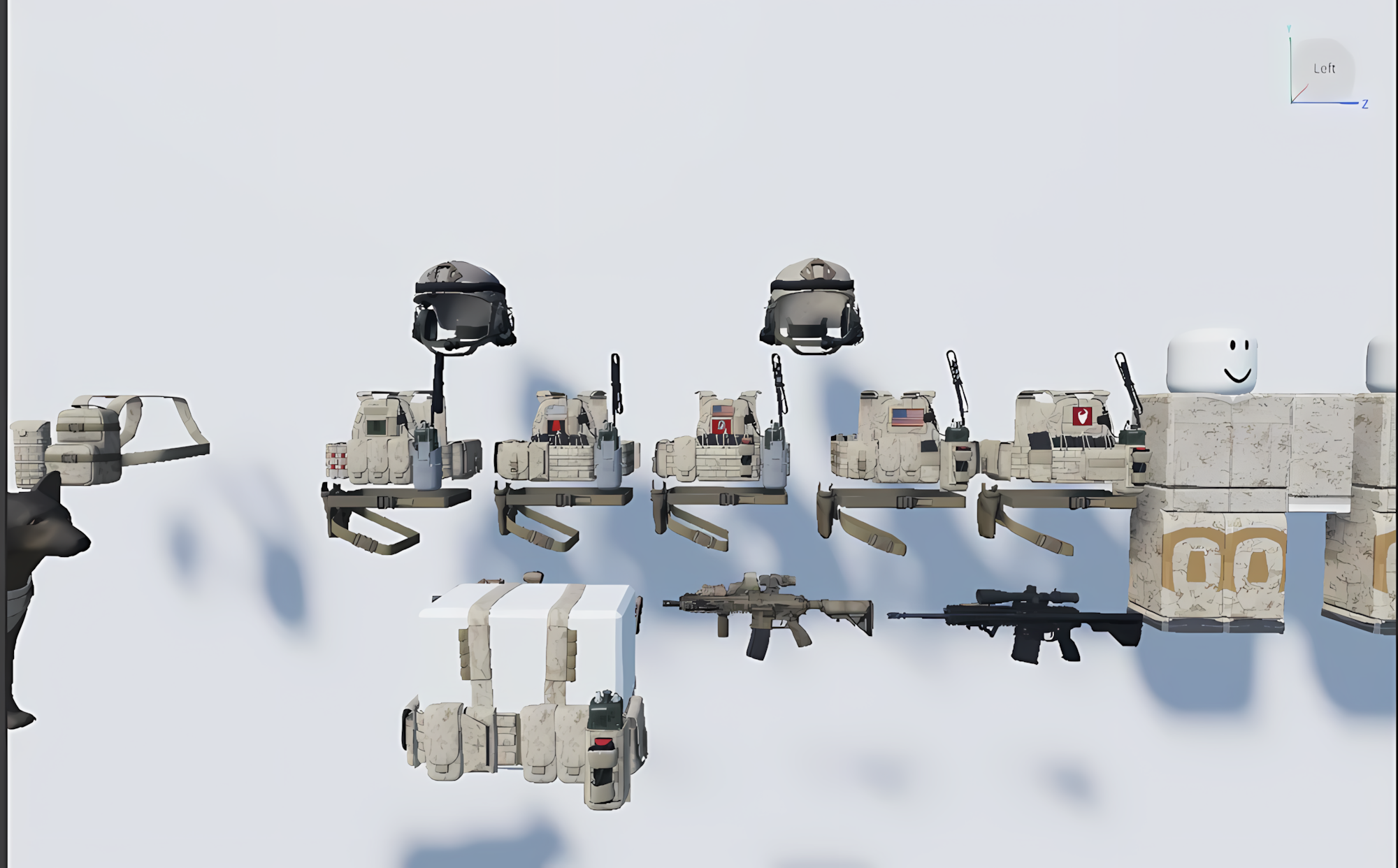 Complete Army Gear Equipment Unscripted by Ryvion Studios