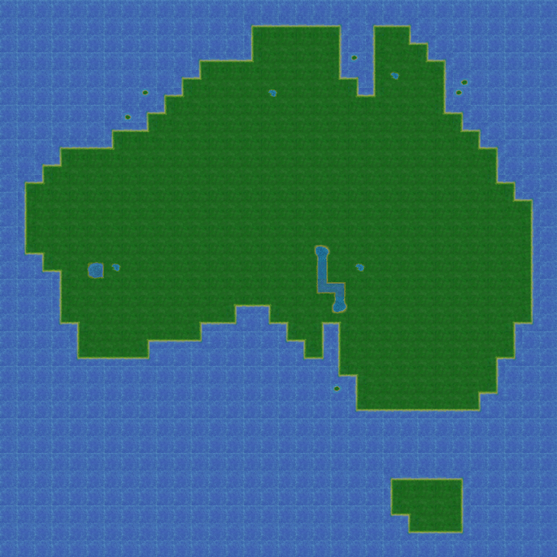 2D Pixel Art Tileset - Grass, Water, Sand by Zamirbek