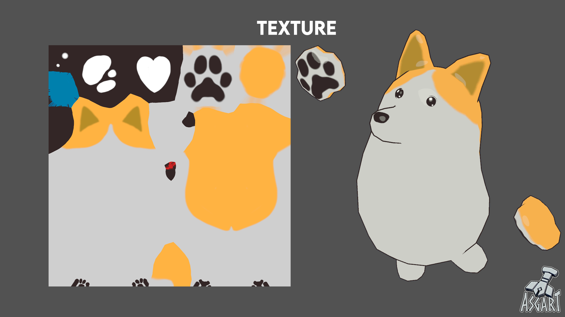 Corgi - PocketPal S1 - 3D Character - VRChat Avatar by Asgart