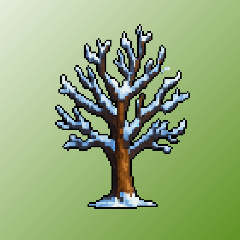 Pixelated Trees Sprites Pack by NormalMap_Games