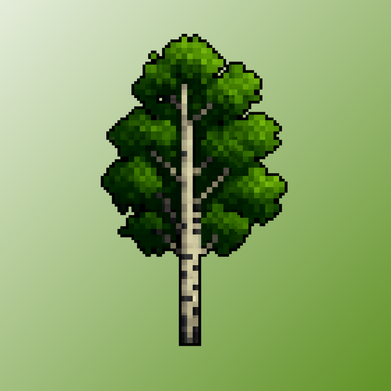 Pixelated Trees Sprites Pack by NormalMap_Games