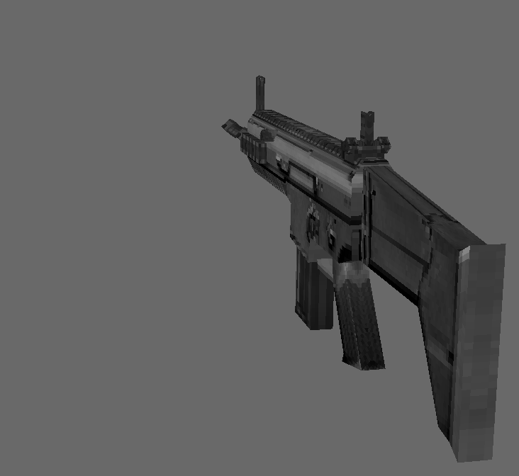PSX Low Poly SCAR - Game Ready by Neko Ninja Labs