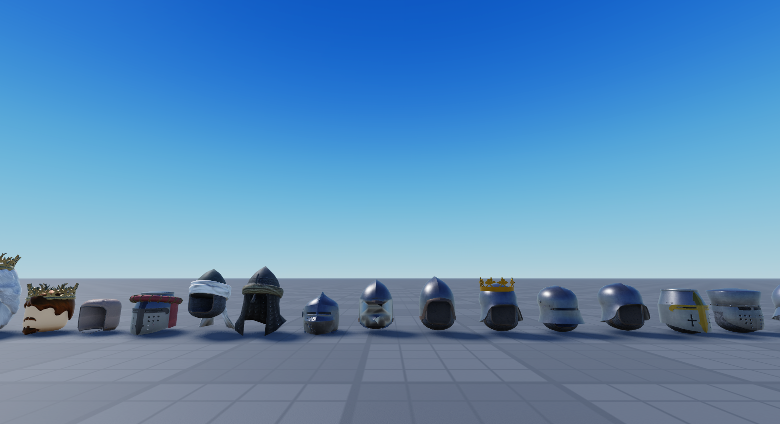 [FREE] Roblox Medieval Helmet Pack – Authentic Armor for Characters by ...
