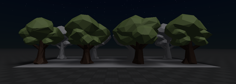 Low poly trees (v3) by Glory_Asset